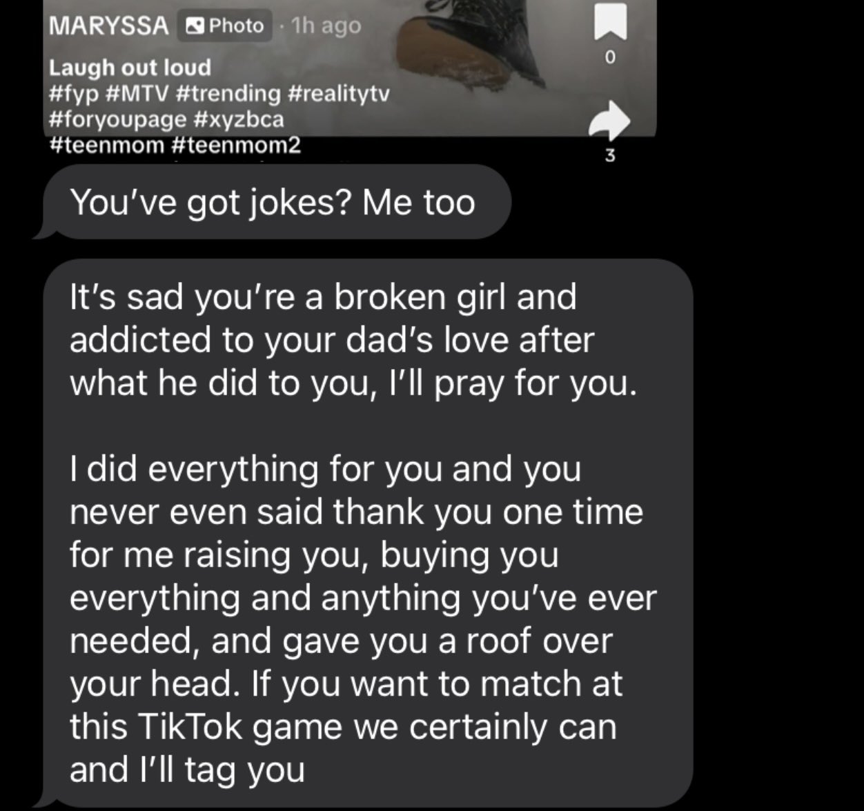 Jenelle Evans’ Threatening Message to Her Former Stepdaughter Maryssa ...