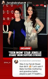Barbara Evans– Mother of ‘Teen Mom’ Star Jenelle Evans— Suffers Stroke ...