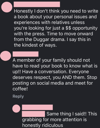 Amy Duggar Accused of Being “Messy” for Posting Private Convo with ...